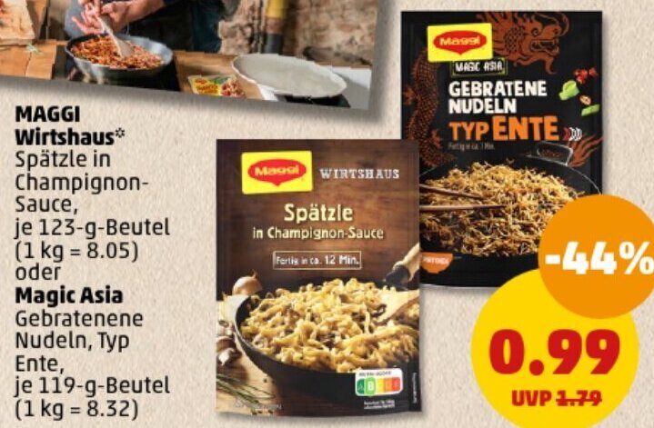 MAGGI Wirtshaus 123 g oder Magic Asia 119 g Beutel Angebot bei PENNY