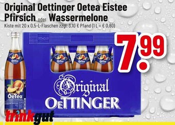 Original Oettinger Oetea Eistee Pfirsich oder Wassermelone 20*500ml ...