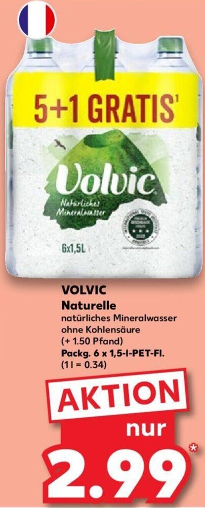 Volvic Naturelle Packg. 6 x 1,5-I-PET-Fl. Angebot bei Kaufland
