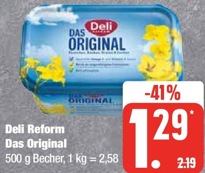 Deli Reform Das Original 500 g Becher Angebot bei Edeka
