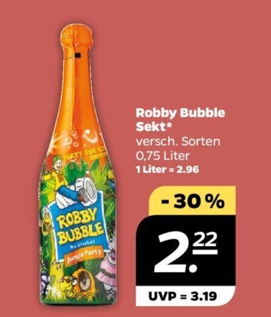 Robby Bubble Sekt 0,75 Liter Angebot bei NETTO
