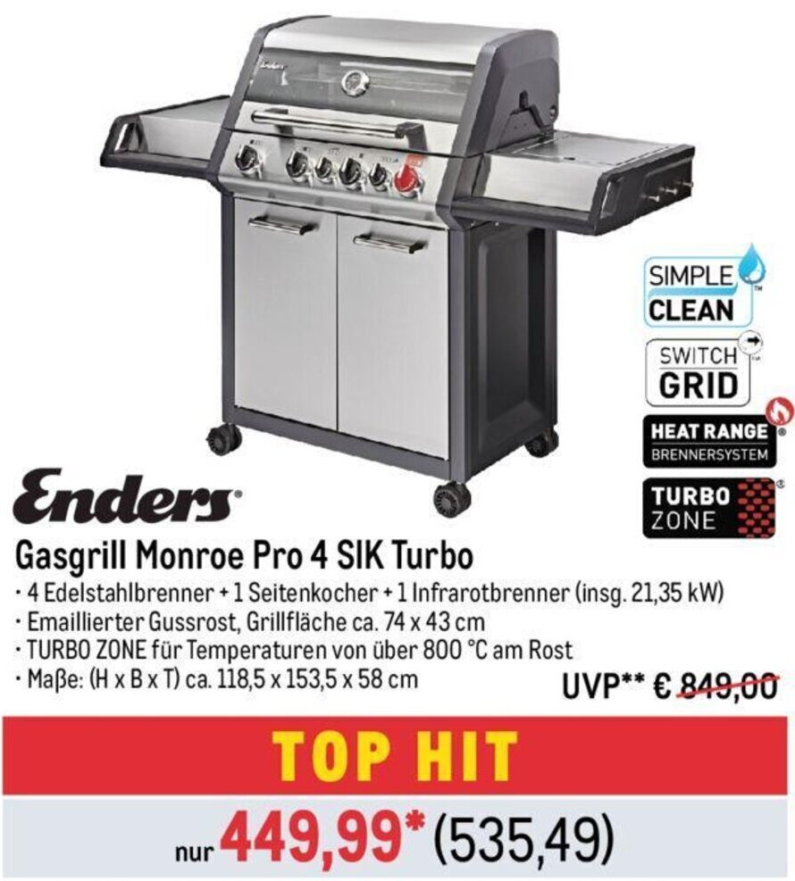 Schãne Enders Monroe Pro 4 Sik Turbo Aldi Ebenbild