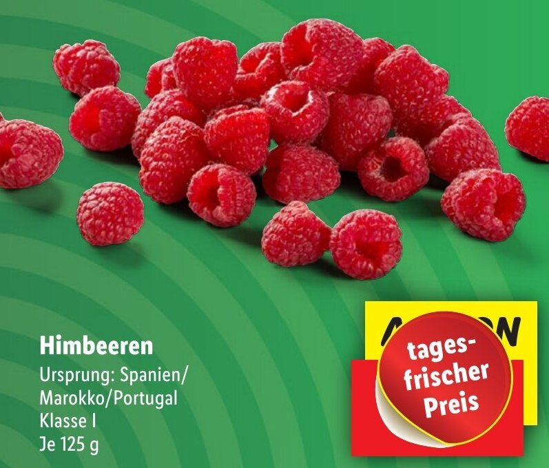 Wunderbar Himbeeren Kalorien 125 G Bilder