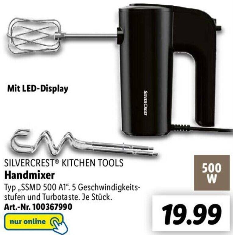 SILVERCREST KITCHEN TOOLS Handmixer SSMD 500 A1 Angebot bei Lidl