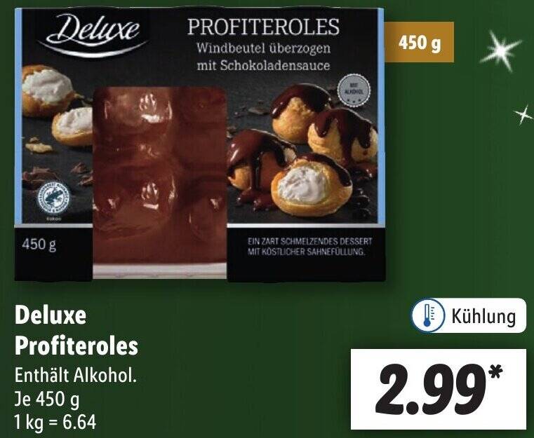 Deluxe Profiteroles 450 g Angebot bei Lidl