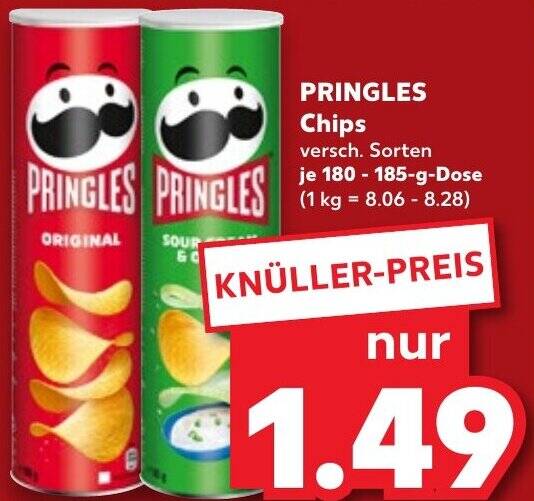 PRINGLES Chips 180-185 g Dose Angebot bei Kaufland