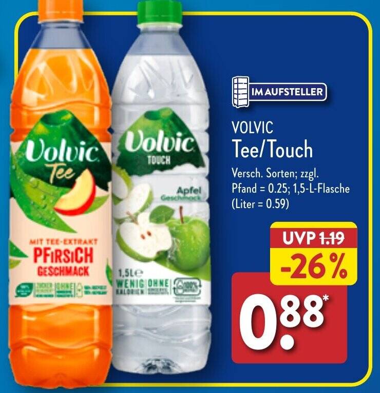 VOLVIC Tee/Touch 1,5 L Flasche Angebot bei Aldi Nord