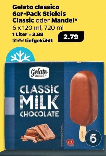 Gelato classico 6er-Pack Stieleis Classic oder Mandel 6x120 ml Angebot ...