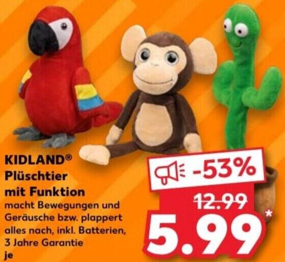 KIDLAND Plüschtier mit Funktion Angebot bei Kaufland
