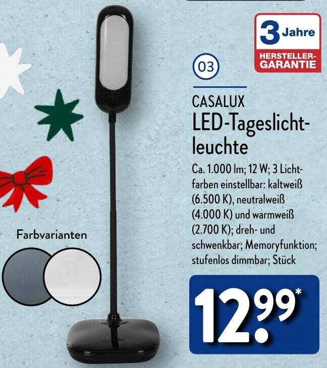 CASALUX LED-Tageslichtleuchte Angebot bei Aldi Nord