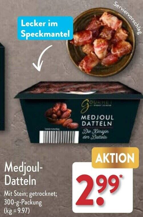GOURMET FINEST CUISINE Medjoul-Datteln 300 g Packung Angebot bei Aldi Nord
