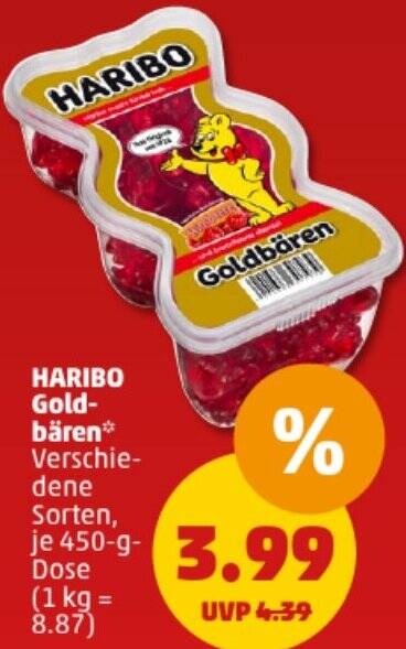 HARIBO Goldbären 450 g Dose Angebot bei PENNY