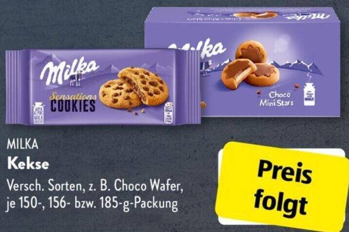 MILKA Kekse 150, 156, 185 g Packung Angebot bei Aldi Süd