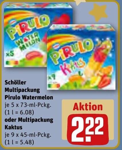 Schöller Multipackung Pirulo Watermelon 5 x 73-ml oder Multipackung ...