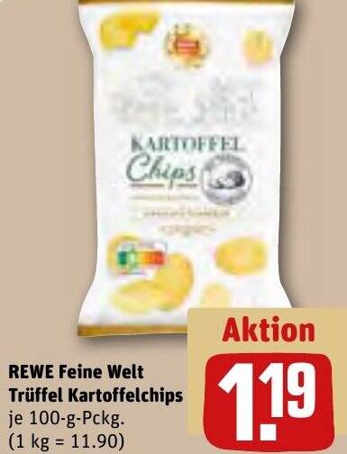 REWE Feine Welt Trüffel Kartoffelchips 100 g Pckg. Angebot bei REWE