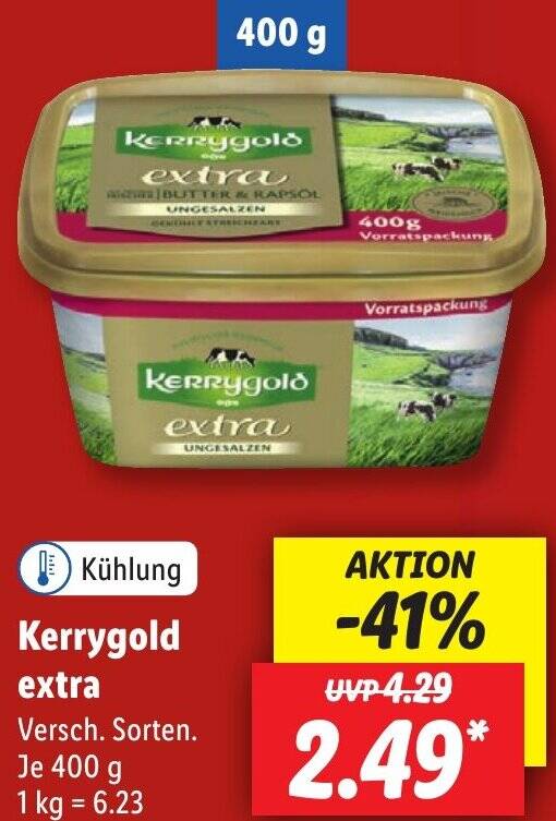 Kerrygold extra 400 g Angebot bei Lidl