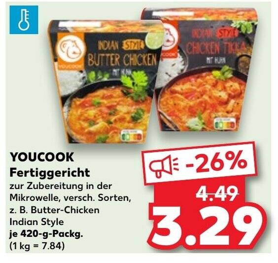 YOUCOOK Fertiggericht 420 g Packg. Angebot bei Kaufland