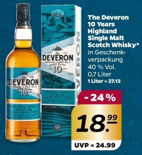 The Deveron 10 Years Highland Single Malt Scotch Whisky 0,7 Liter ...