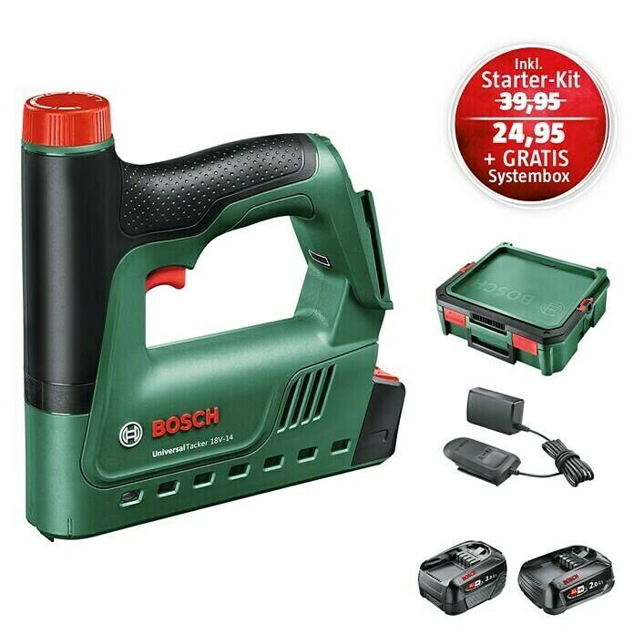 Bosch power for all 18v maschinenpaket (akku-tacker universaltacker 18v ...
