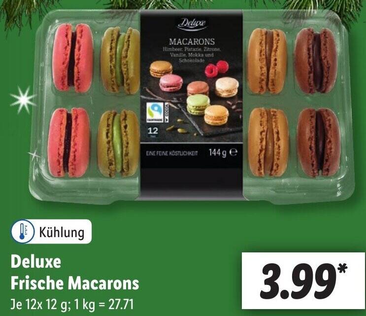 Deluxe Frische Macarons 12x12 g Angebot bei Lidl