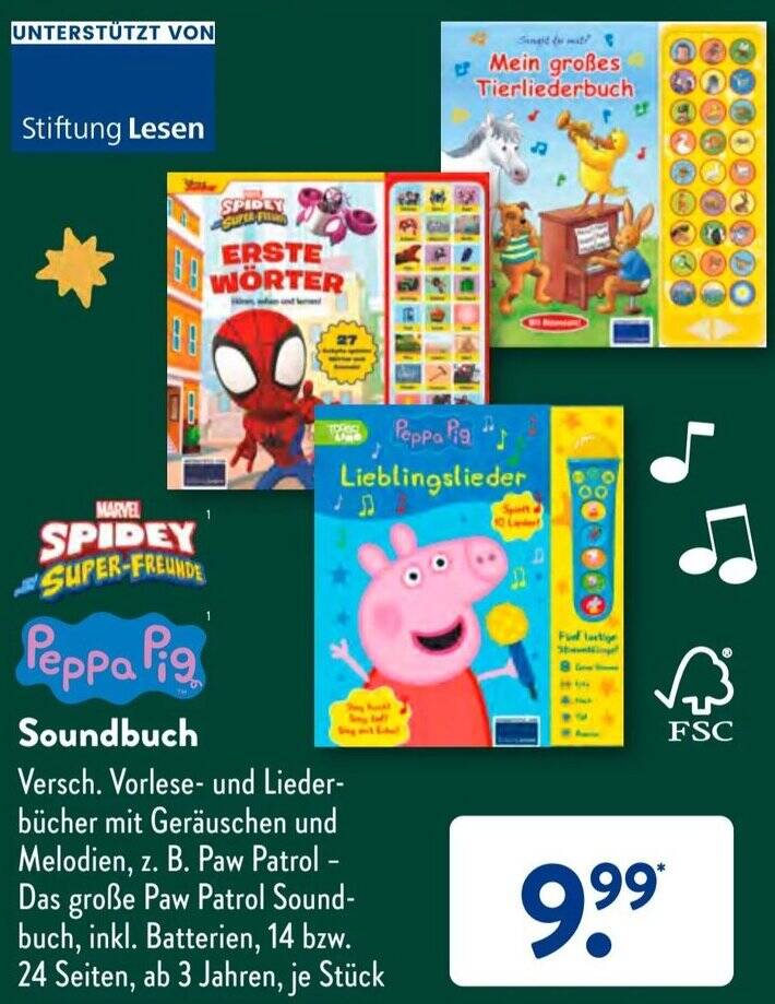 Peppa Pig Soundbuch Angebot bei Aldi Süd