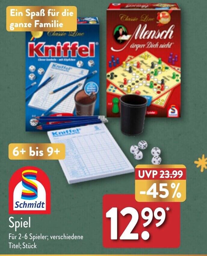 Schmidt Spiel Angebot bei Aldi Nord