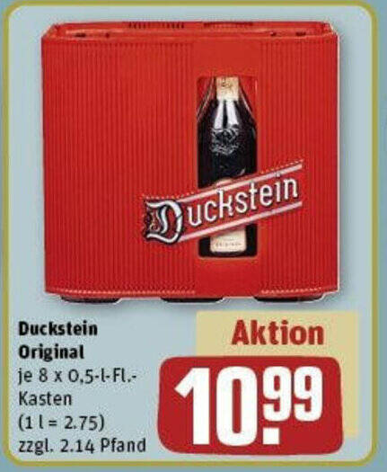 Duckstein Original 8 x 0,5-l-Fl. Kasten Angebot bei REWE