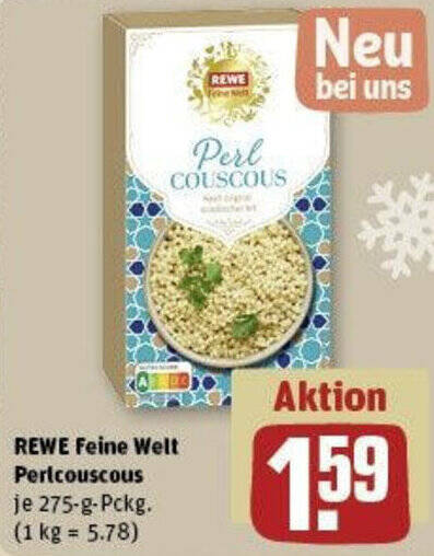 REWE Feine Welt Perlcouscous 275 g Pckg. Angebot bei REWE