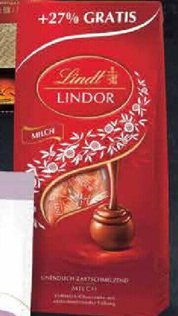 LINDT LINDOR KUGELN 175 g Packung Angebot bei Edeka