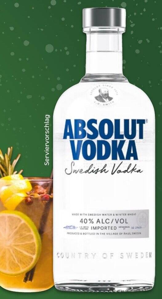 Absolut Vodka 0,7 Liter Angebot bei NETTO