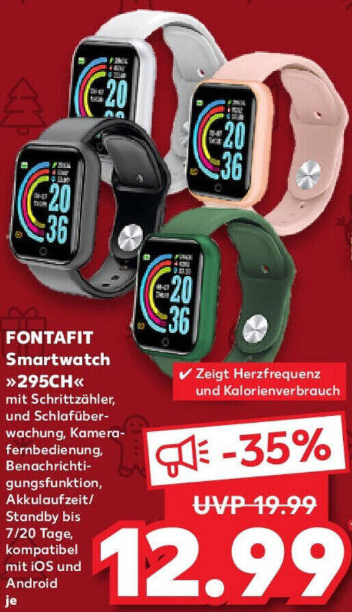FONTAFIT Smartwatch 295CH Angebot bei Kaufland