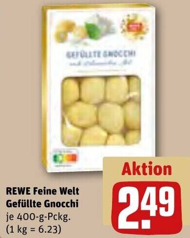 REWE Feine Welt Gefüllte Gnocchi 400 g Pckg. Angebot bei REWE