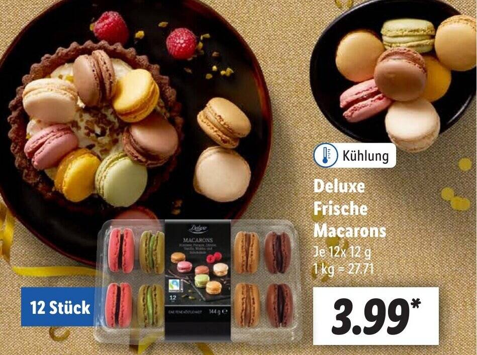 Deluxe Frische Macarons 12x12 g Angebot bei Lidl