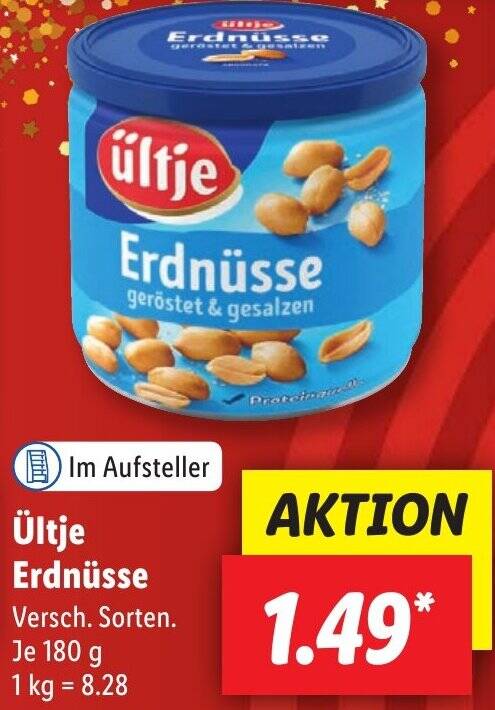 Ültje Erdnüsse 180 g Angebot bei Lidl
