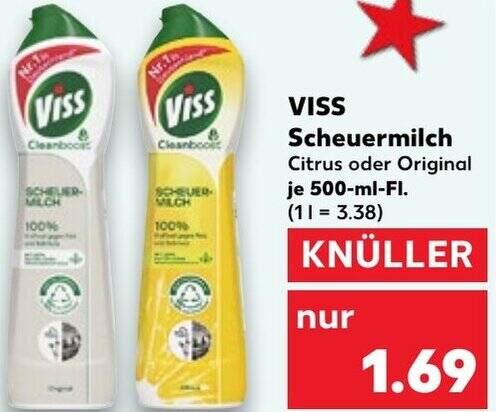VISS Scheuermilch 500 ml Fl. Angebot bei Kaufland