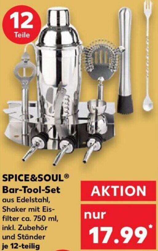 SPICE&SOUL Bar Tool Set 12 teilig Angebot bei Kaufland