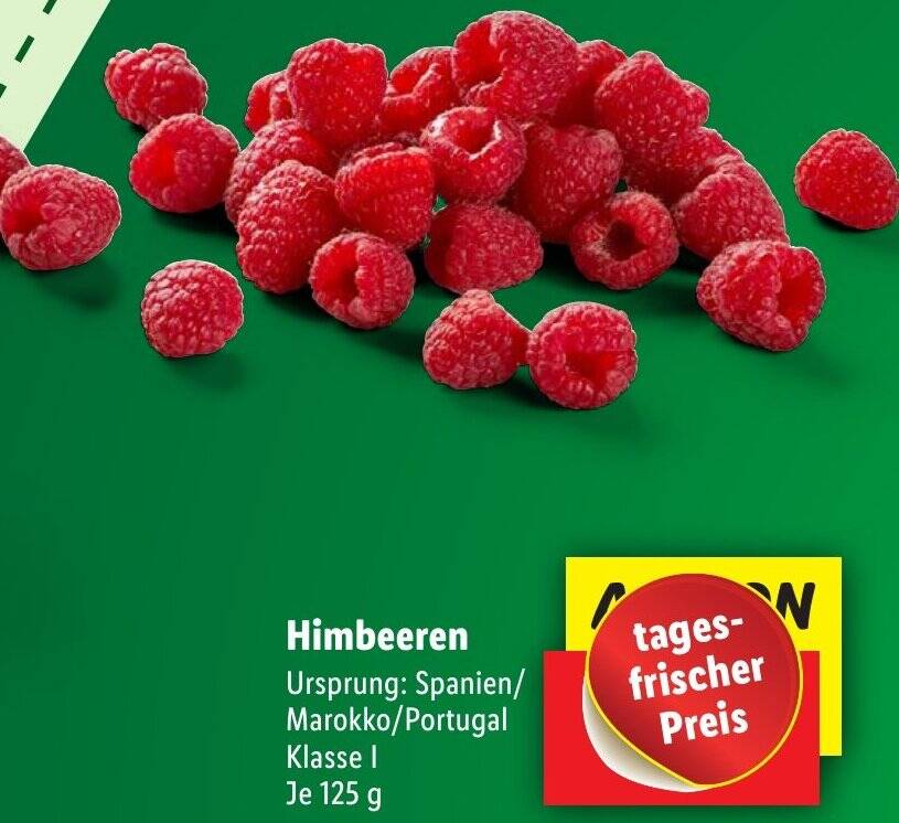 Himbeeren Kalorien 125 G