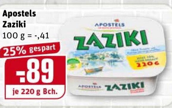 Apostels Zaziki 220g Becher Angebot bei REWE