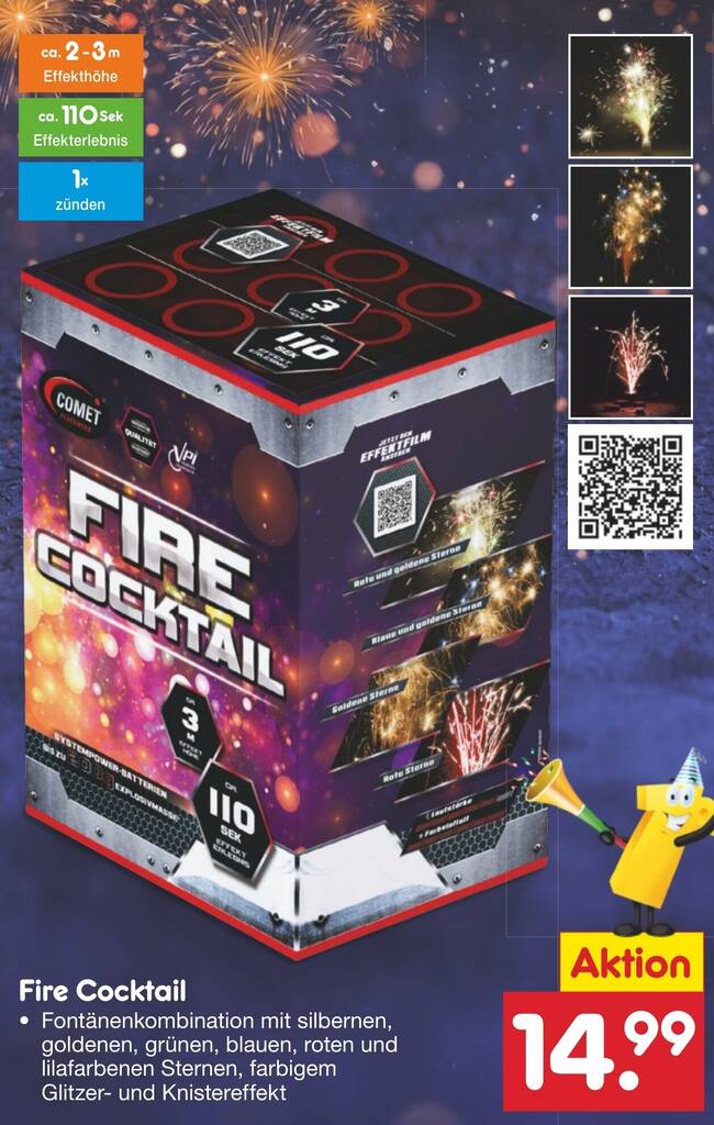 COMET Fire Cocktail Angebot bei Netto Marken-Discount