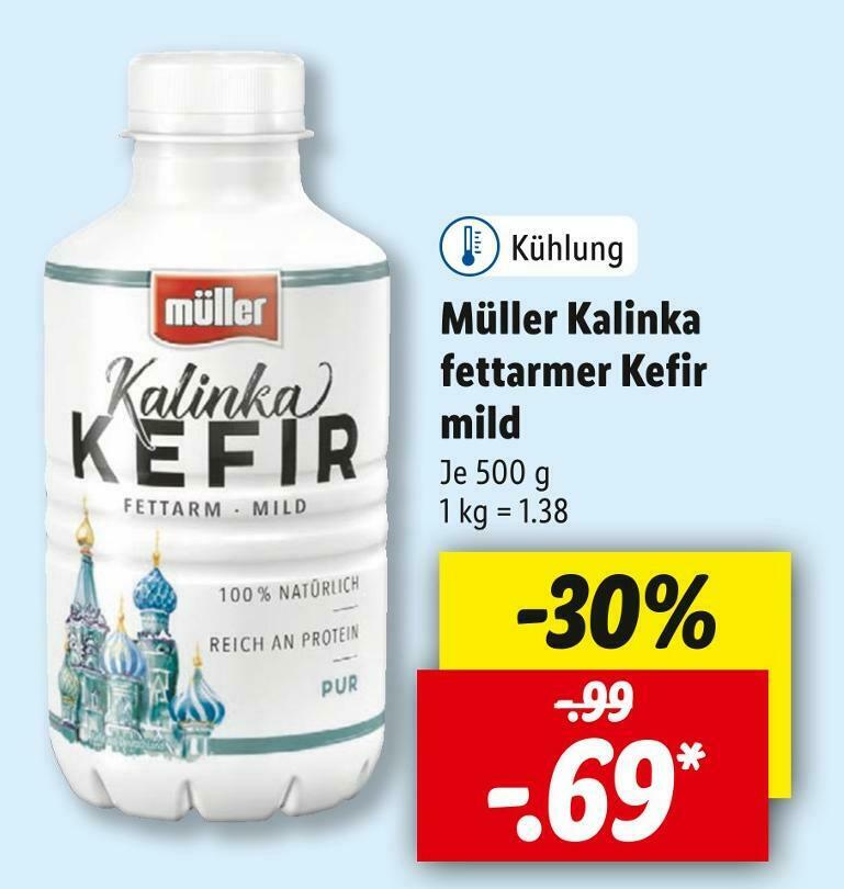 Müller kalinka fettarmer kefir mild Angebot bei Lidl