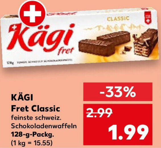 KÄGI Fret Classic 128 g Packg. Angebot bei Kaufland