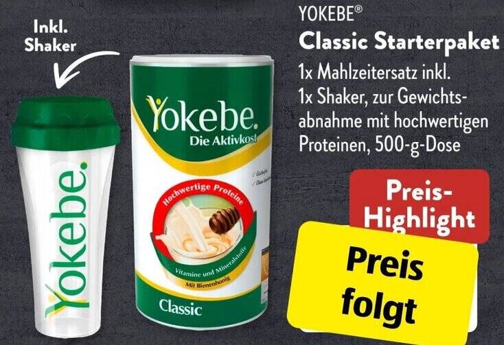 YOKEBE Classic Starterpaket 500 g Dose Angebot bei Aldi Süd