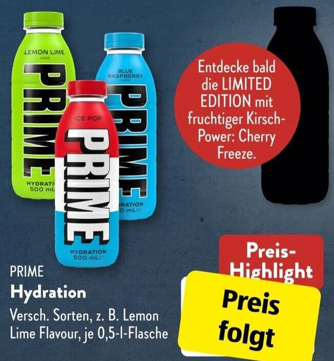 PRIME Hydration 0,5 L Flasche Angebot bei Aldi Süd