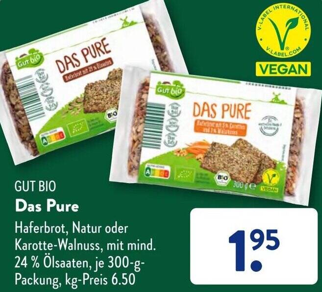 GUT BIO Das Pure 300 g Packung Angebot bei Aldi Süd