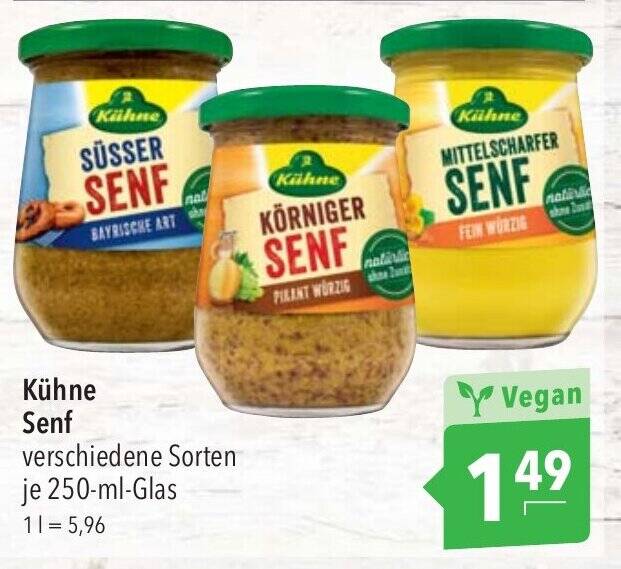 Kühne Senf verschiedene Sorten je 250-ml-Glas Angebot bei CITTI Markt