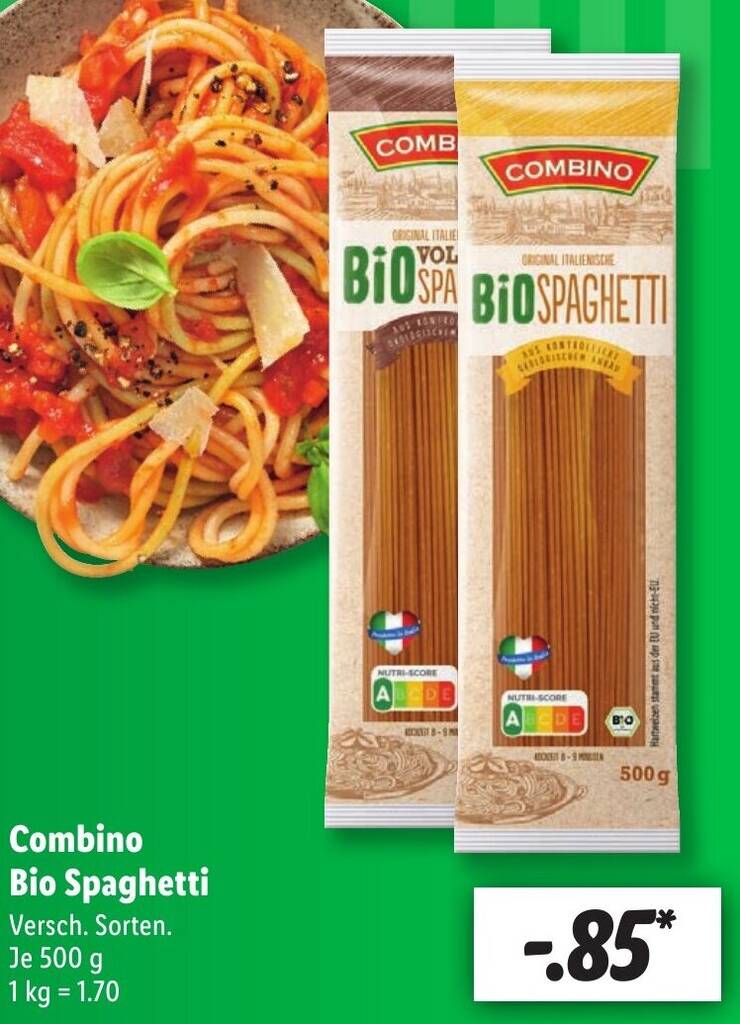 Combino Bio Spaghetti 500 g Angebot bei Lidl