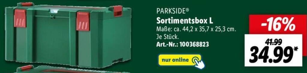 PARKSIDE Sortimentsbox L Angebot bei Lidl