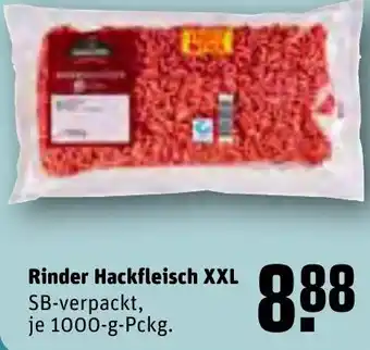 Rinder Hackfleisch XXL 1000 g Pckg. Angebot bei REWE