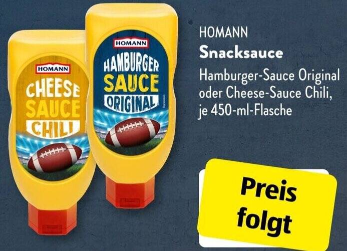 HOMANN Snacksauce 450 ml Flasche Angebot bei Aldi Süd