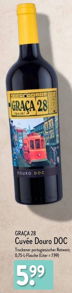 GRAÇA 28 Cuvée Douro DOC 0,75 L Flasche Angebot bei Aldi Nord